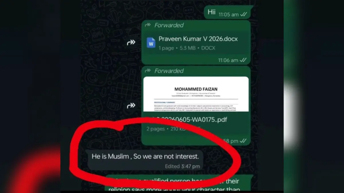 Not interested: Man denied job interview over Muslim name | Dailyhunt