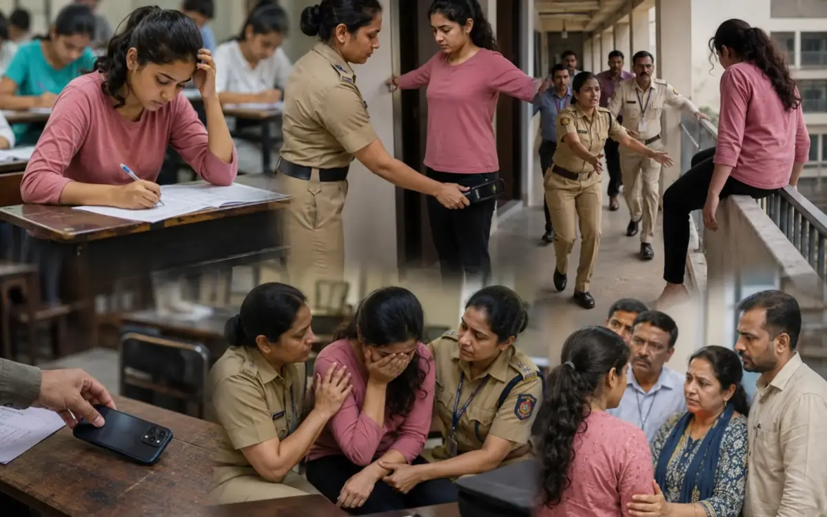 NEET Candidate Attempts to Jump After Mobile Phone Found Inside Pune ...