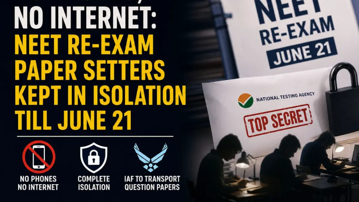 No Phones, No Internet: NTA keeps NEET re-exam paper setters in ...
