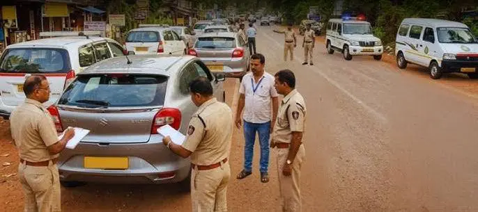 Calangute Traffic Police Crack Down On Illegal Rent-A-Cars, Seize Five ...
