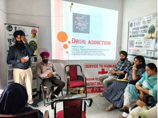 ਰੈੱਡ ਕਰਾਸ ਵੱਲੋਂ ਨਸ਼ਾ ਮੁਕਤੀ ਸਬੰਧੀ ਜਾਗਰੂਕਤਾ ਪ੍ਰੋਗਰਾਮ ਆਯੋਜਿਤ | Dailyhunt