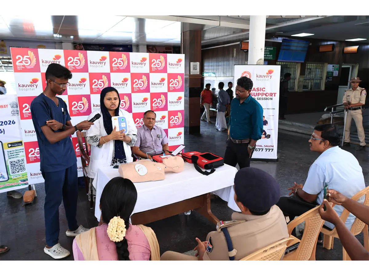 Kauvery Hospital Conducts Basic Life Support and Defibrillator Training ...