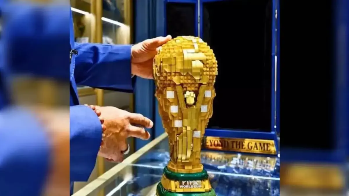 Dubai: Indian jeweller creates Dh300,000 diamond-studded Lego World Cup ...