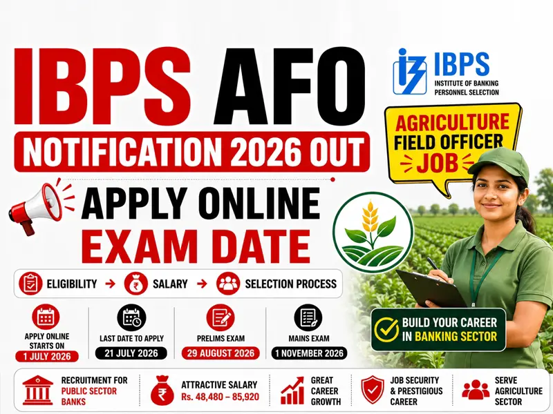 IBPS AFO Notification 2026 Out: Apply Online from July 1, Check Exam ...