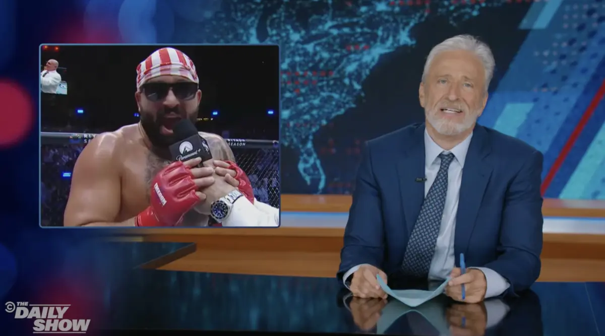 Jon Stewart roasts Trumps joyless UFC White House event | Dailyhunt
