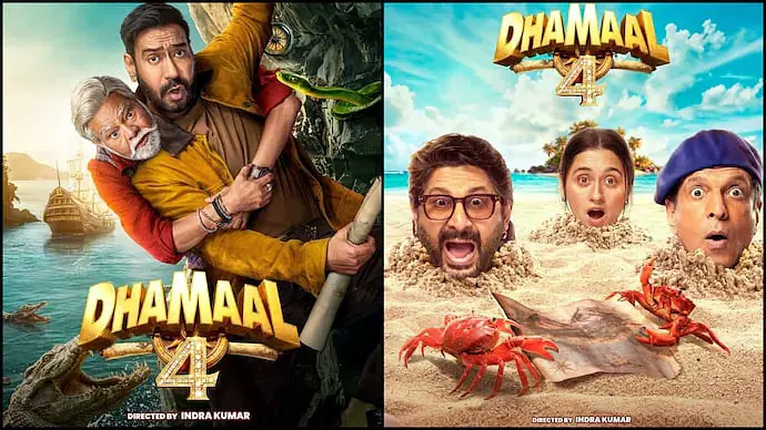 'Dhamaal 4' First Posters Unveiled; Ajay Devgn, Arshad Warsi Return for ...