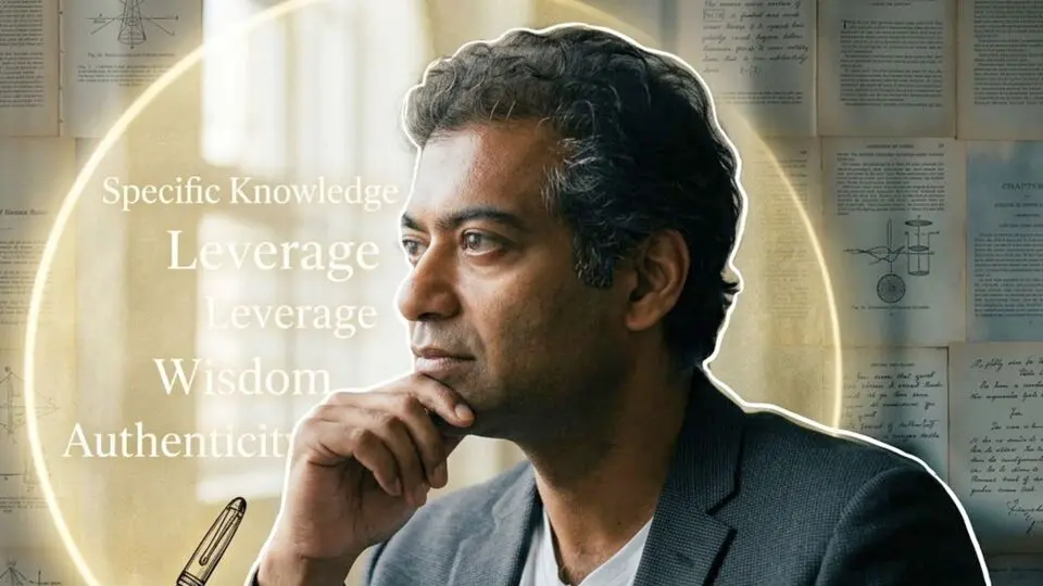 Quote of the day by Naval Ravikant: 'You make your own luck if you stay ...