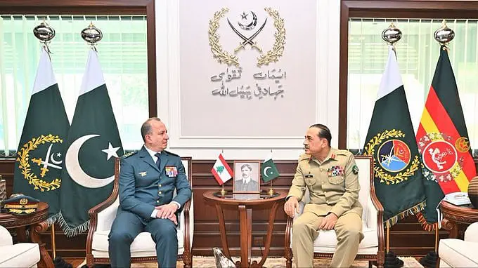 Lebanese army chief meets Pakistani counterpart, discusses regional ...