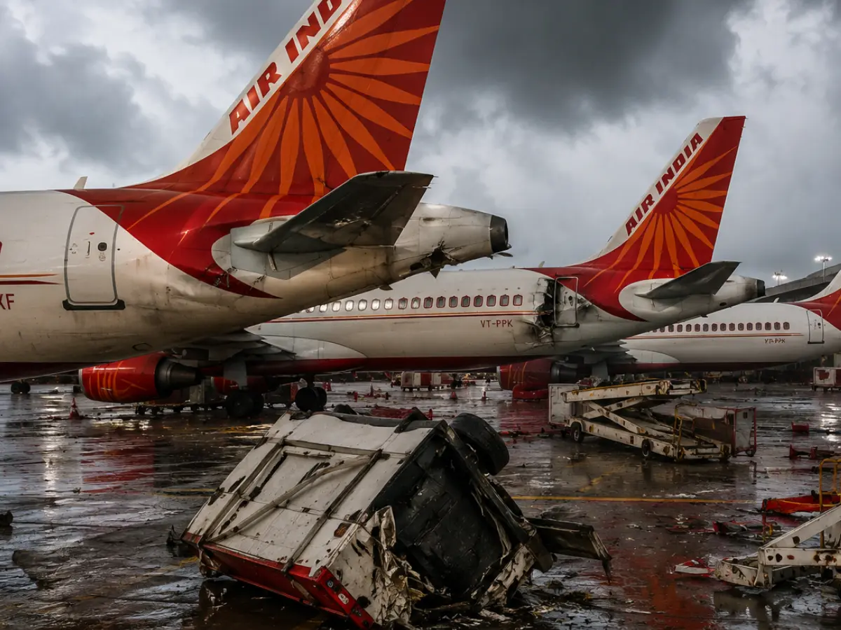 Delhi Airport Storm Chaos: Three Air India Aircraft Damaged After Loose ...