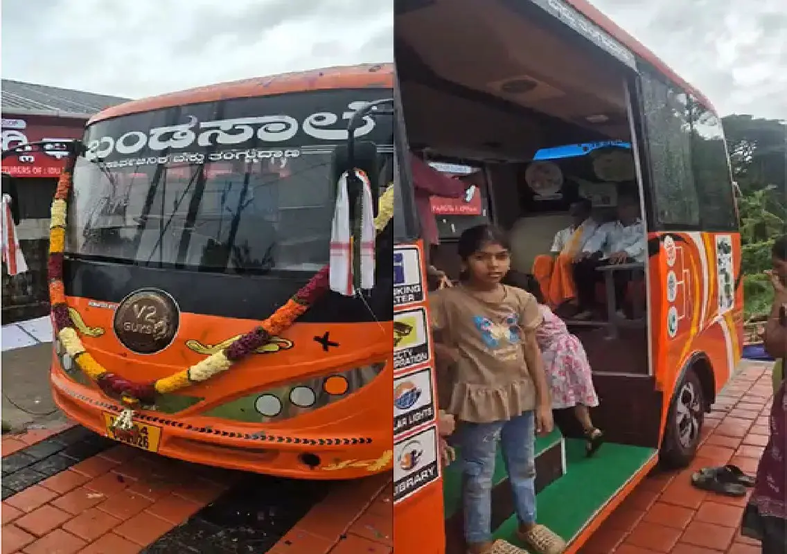 Bus-shaped shelter becomes new landmark in Gurupura: WATCH | Dailyhunt