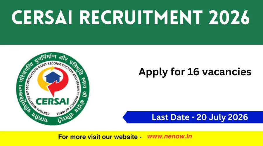 CERSAI Recruitment 2026 : Apply for 16 vacancies | Dailyhunt