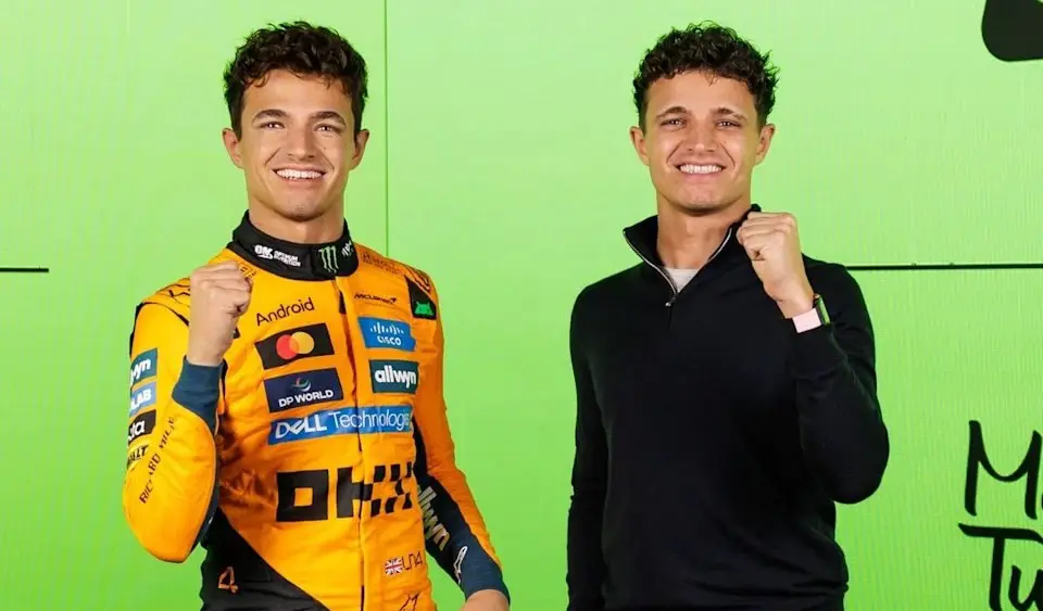 Lando Norris unveils lifelike Madame Tussauds wax figure with donated ...