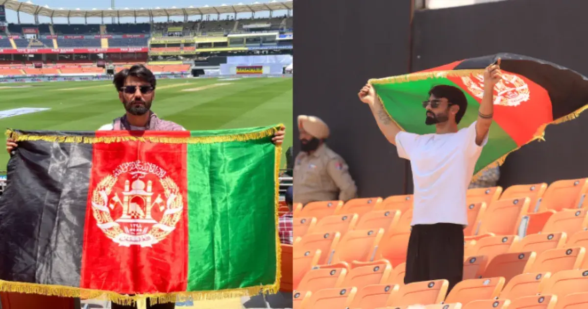 Amid 2,000 Indian Fans, One Man Waved Afghanistan's Flag and it Meant ...