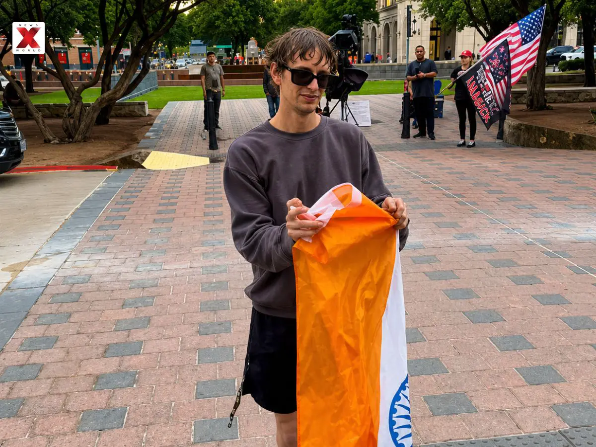 'F**k India! F**k India!': Texas Man Tears Indian Flag Outside City ...