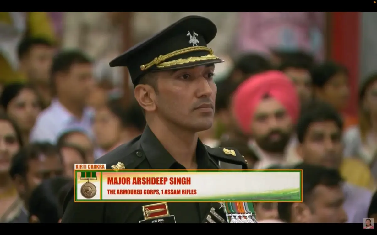 Mohali's Major Arshdeep Singh Gill receives Kirti Chakra for gallantry ...