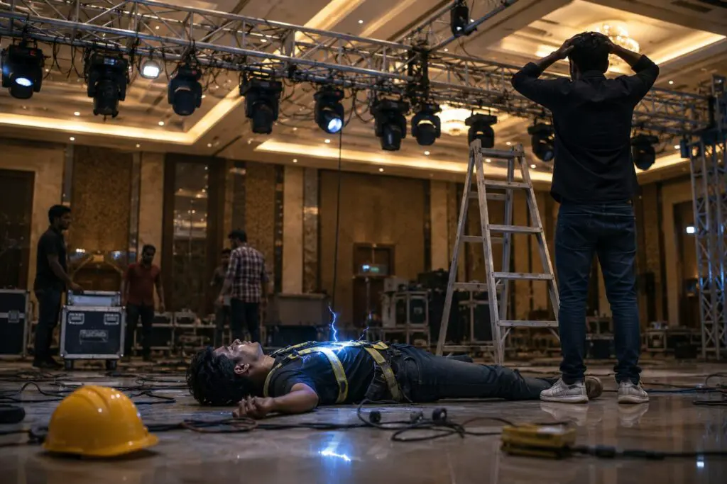 Worker Electrocuted During Event Setup at Arpora Hotel; Contractor ...