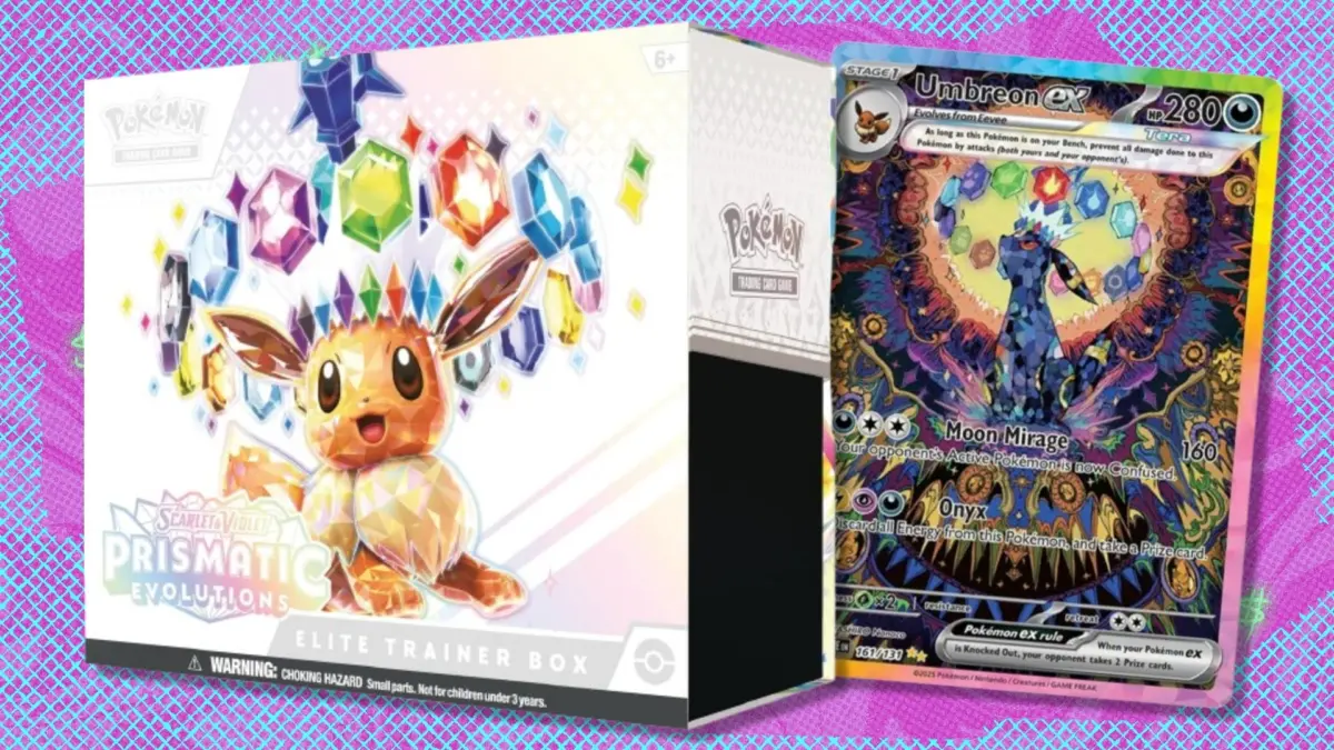 I found the Pokémon TCG Prismatic Evolutions Elite Trainer Box for ...
