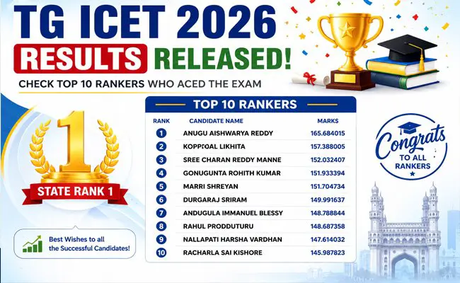 TG ICET Results 2026: Top 10 Rankers List Announced | Dailyhunt