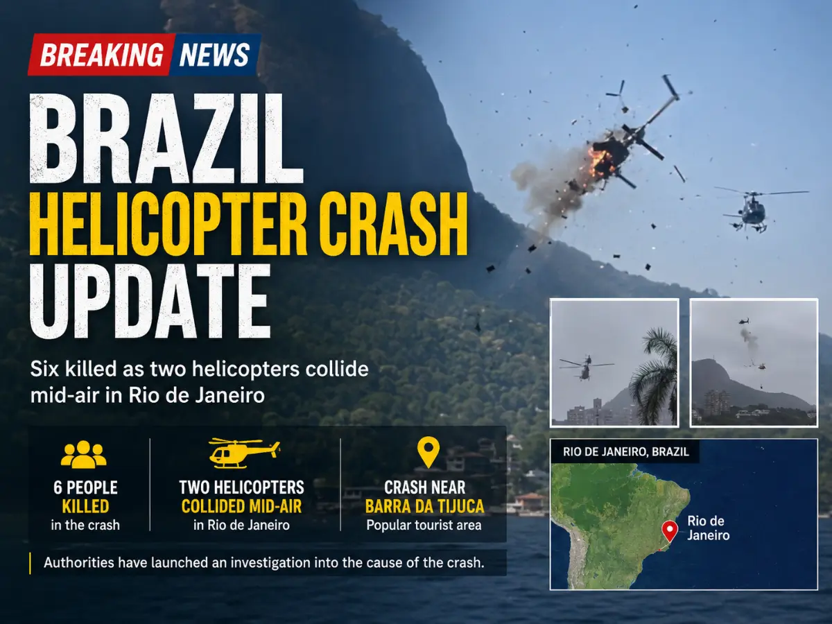 Brazil Helicopter Crash Update: 6 Dead After Mid-Air Collision Over Rio ...