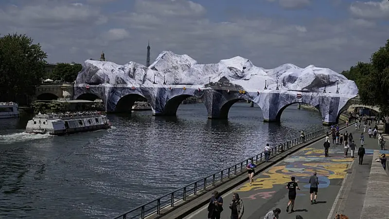 A cave for a crowd: French artist JR opens 'Caverne' art work on Pont ...