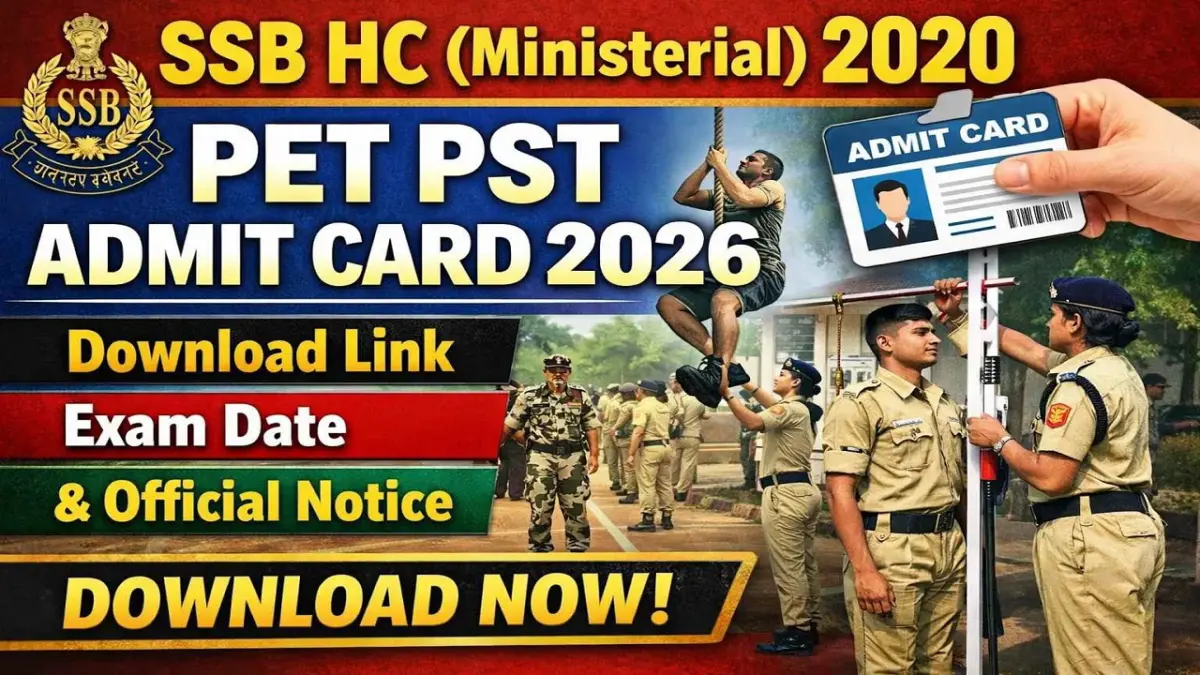 SSB Head Constable Ministerial Written Exam Date 2026 | Dailyhunt