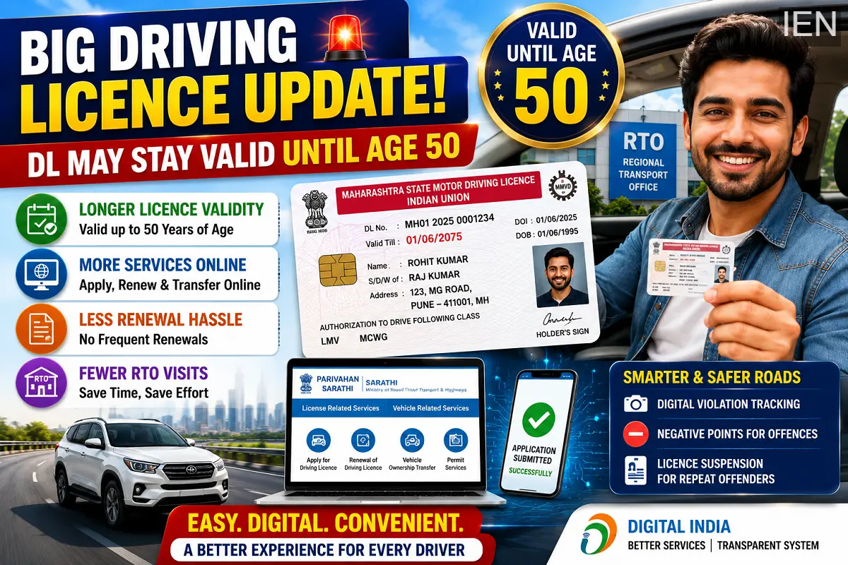 Driving Licence Rules May Change Soon: DL Could Remain Valid Until Age ...