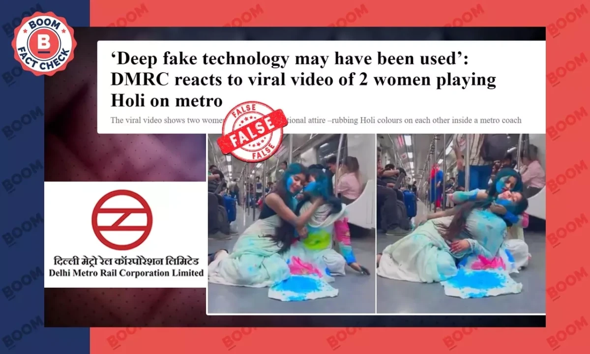 Holi Reel Shot Inside Delhi Metro Rail Is Not A Deepfake | Dailyhunt