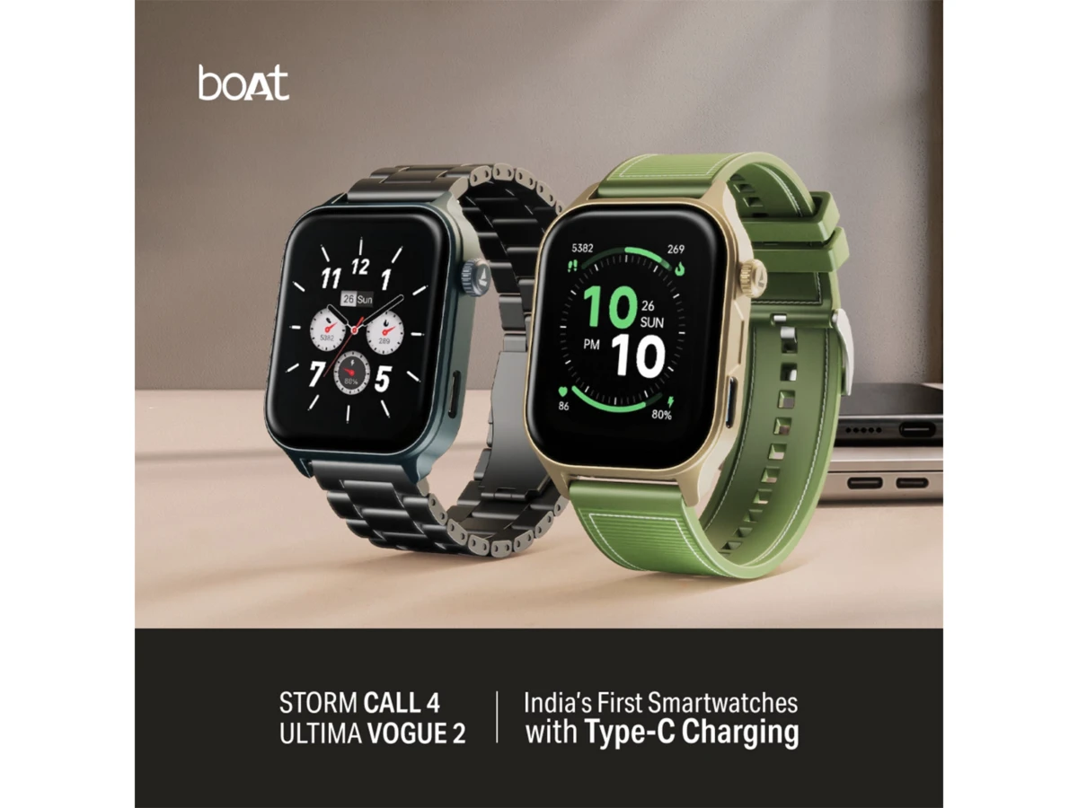 boAt launches India's first Type-C charging Smartwatch lineup | Dailyhunt