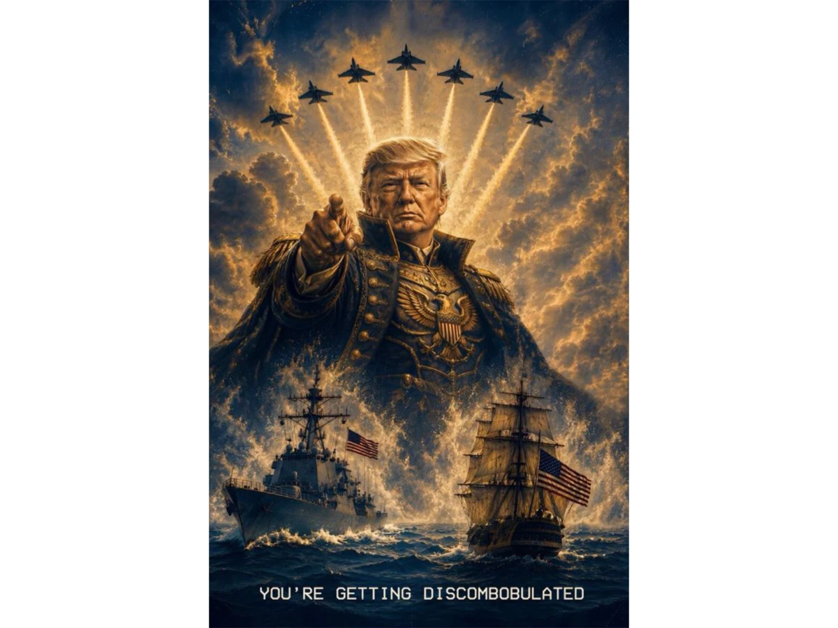 Trump shares confrontational "discombobulated" message alongside ...