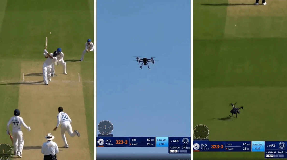 Ind vs Afg Test Fact Check: Did Rishabh pant actually hit a drone while ...