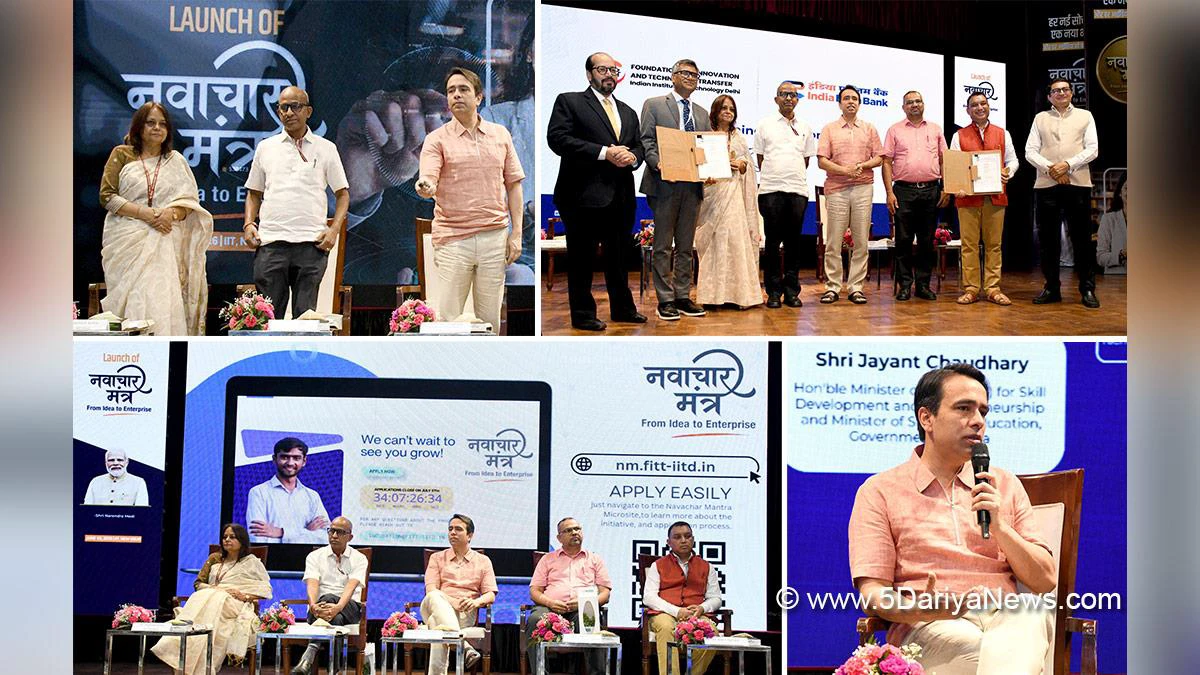 Jayant Chaudhary Launches 'Navachar Mantra', a National Initiative for ...