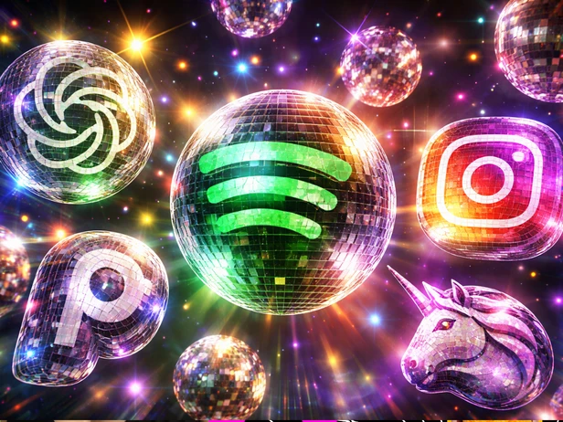 What is discomorphism? After Spotify's viral rebrand, disco-ball logos ...