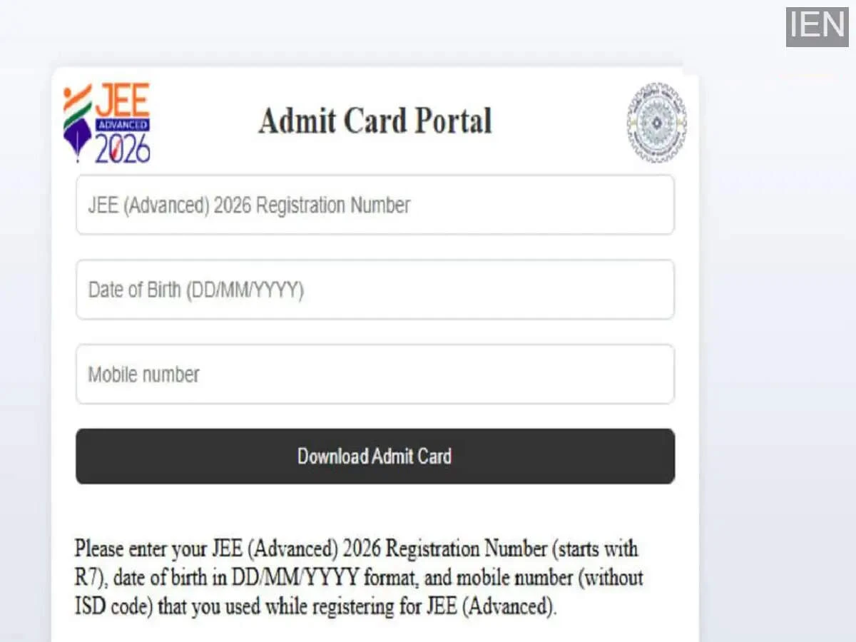 JEE Advanced 2026 Admit Card Released: Key Details and Download ...