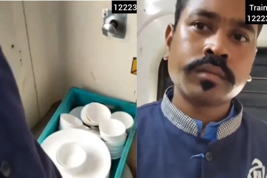 FSSAI issues notice to IRCTC over viral video of utensils washed in ...
