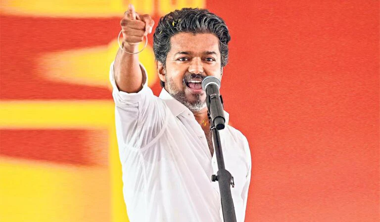 Vijay explains symbolism of his black-and-white attire | Dailyhunt