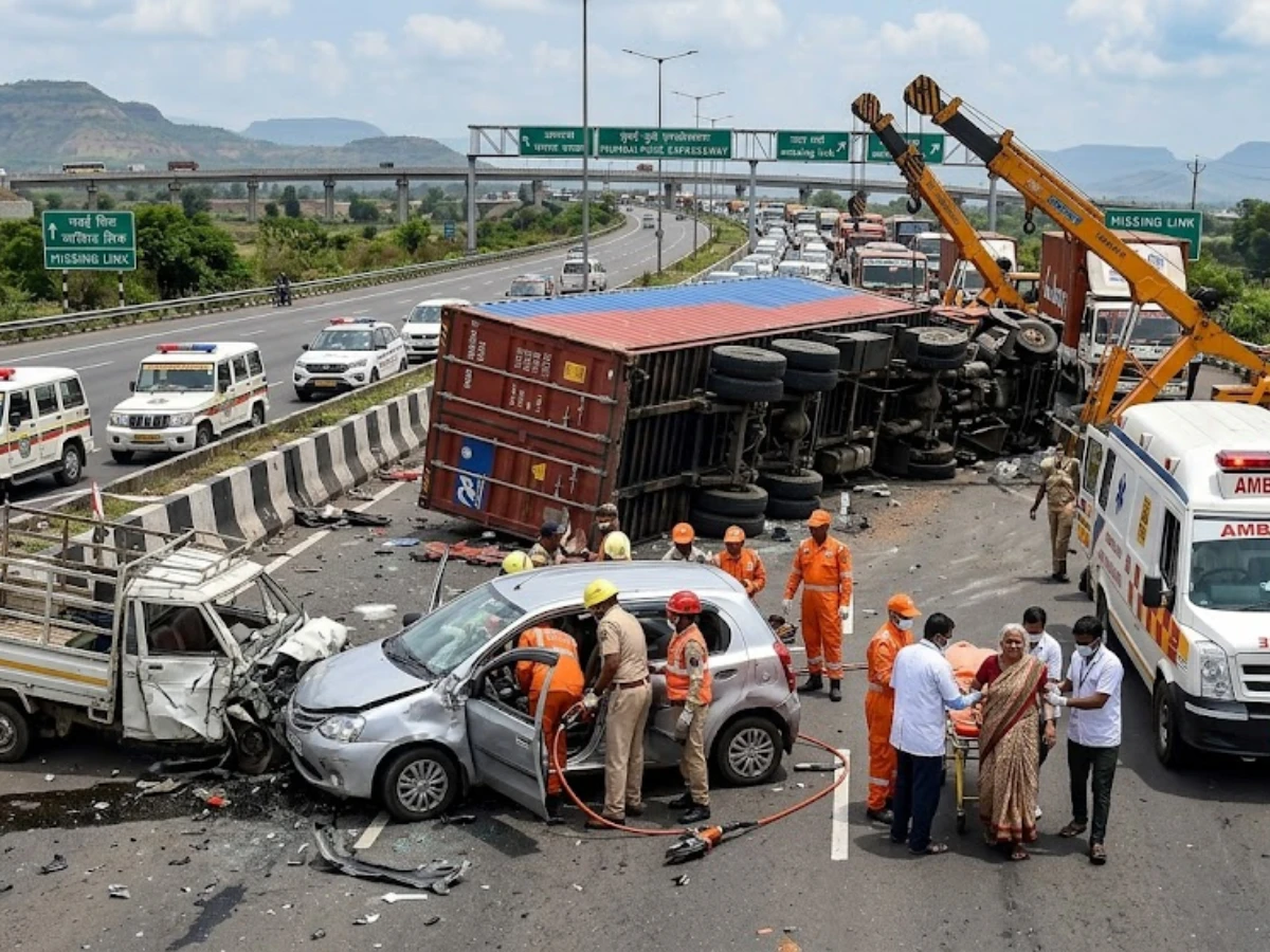 Mumbai-Pune Expressway Accident | Dailyhunt