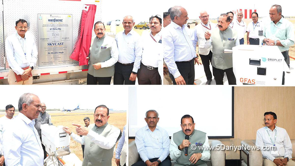 Dr. Jitendra Singh inaugurates India's first 'SkyCast' System at IGI ...