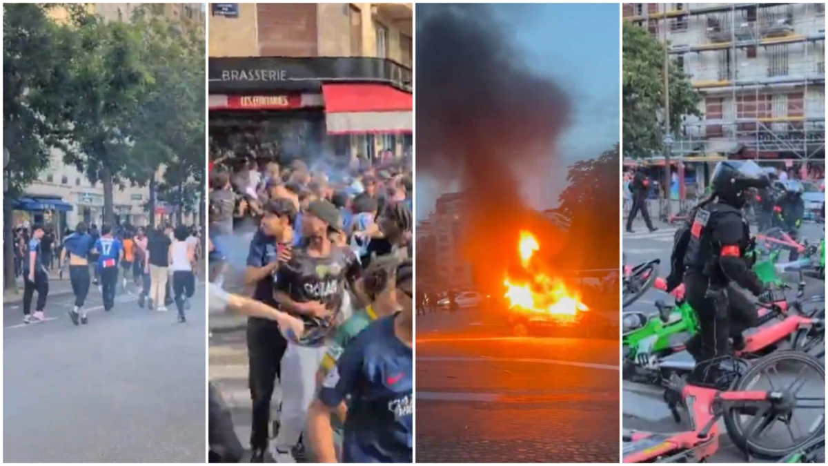 Why Is Paris Tense? Riots, Loot, Arson As PSG Beat Arsenal To Retain ...