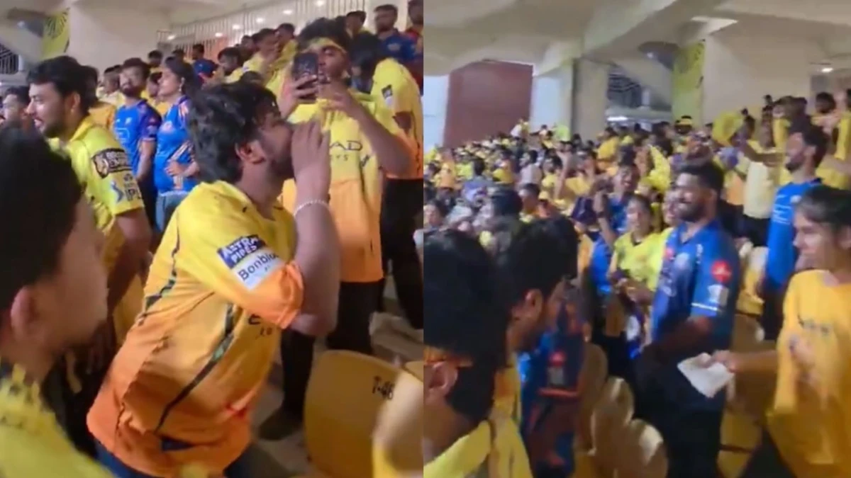 Watch: CSK fans mock MI with 'Mumbai Cha Raja CSK' chants at Chepauk in ...