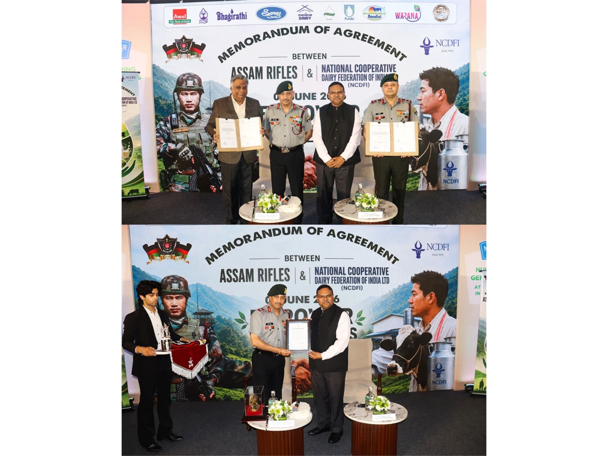 NCDFI, Assam Rifles sign MoA to strengthen milk procurement through ...