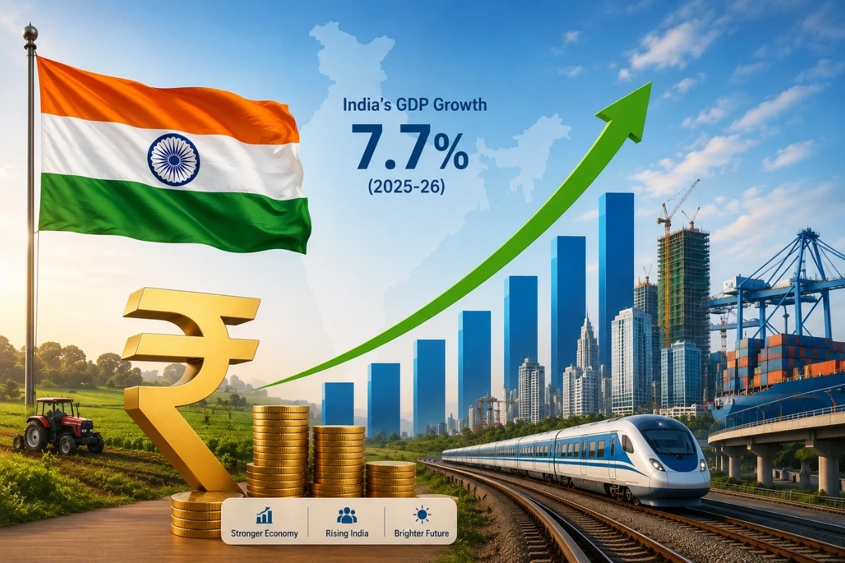 India Records Strong 7.7% GDP Growth In 2025-26, Q4 Expands 7.8% ...