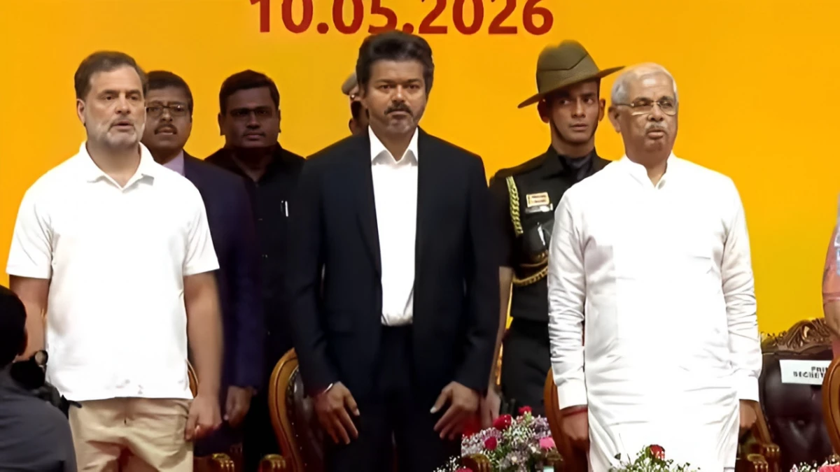 'Vande Mataram' Echoes at Vijay's Oath Ceremony, National Anthem, State ...