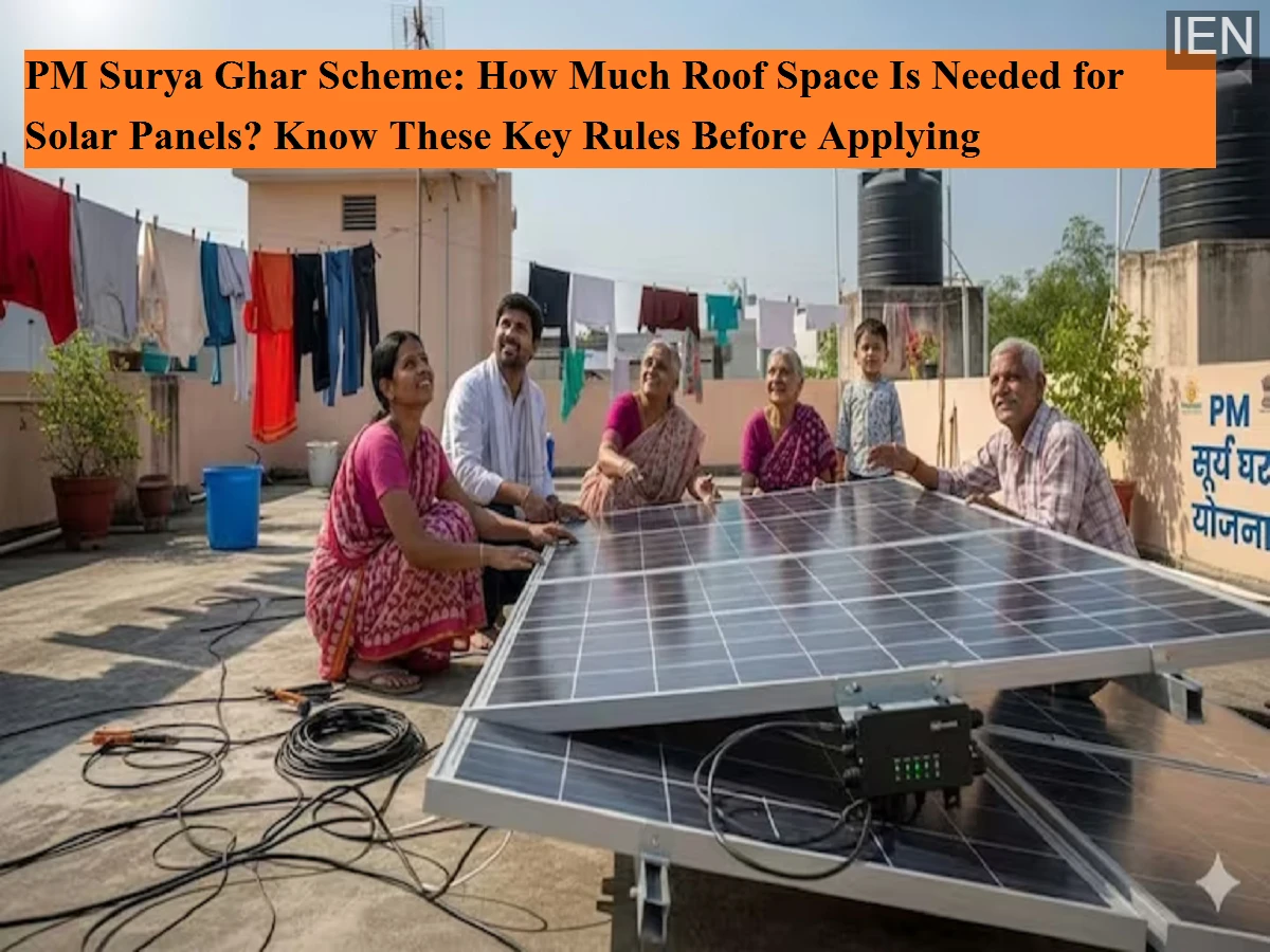 PM Surya Ghar Scheme: How Much Roof Space Is Needed for Solar Panels ...