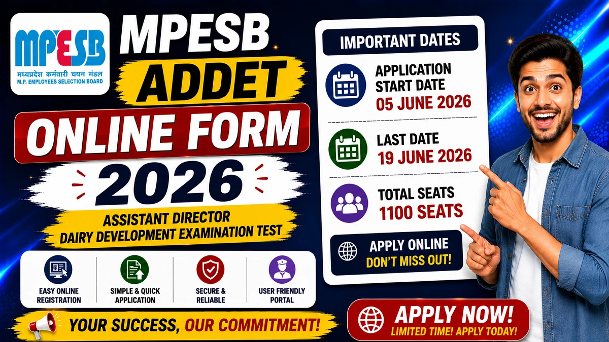 MPESB ADDET Online Form 2026 | Dailyhunt