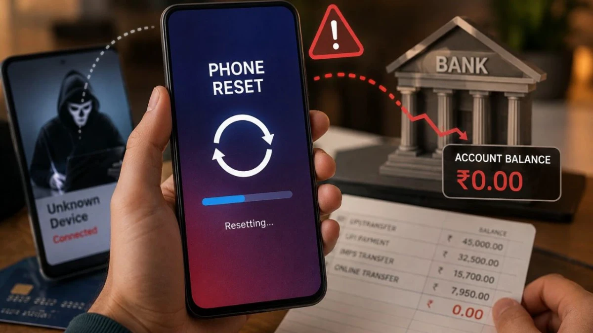 New 'Auto-Reset' Cyber Fraud Alert: Phone suddenly resets, bank account ...
