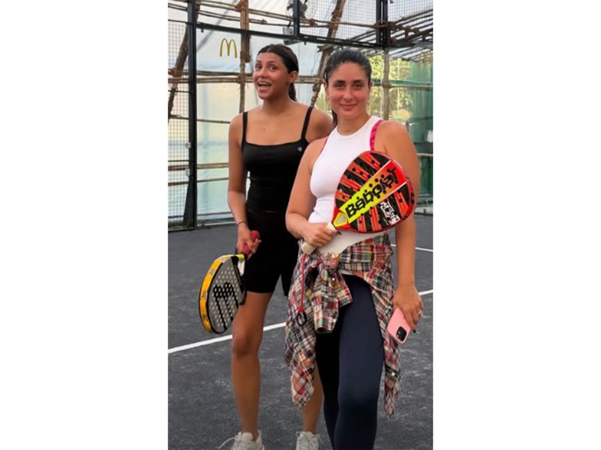 "Never say never": Kareena Kapoor Khan tries her hand at paddle ball ...