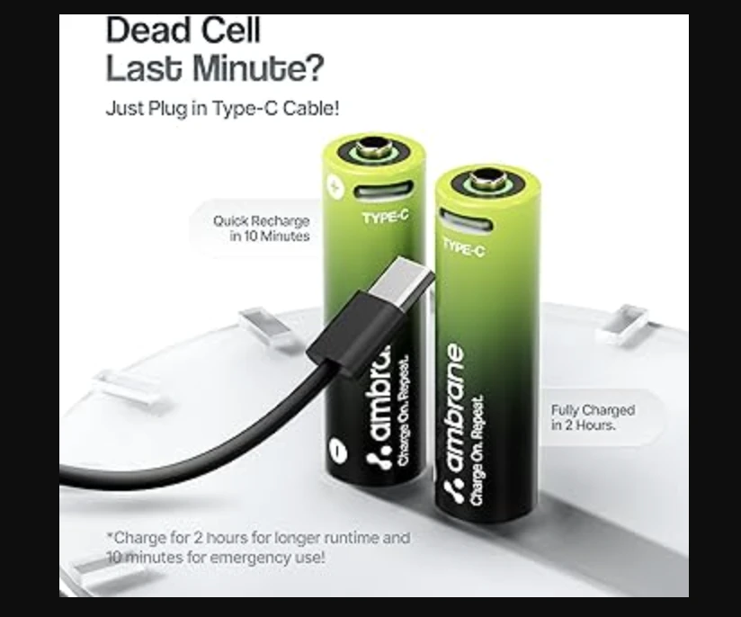 India's 1st USB Type C Rechargeable AA, AAA Batteries Launched ...