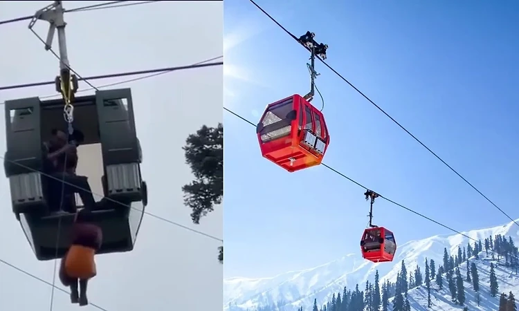 Hundreds rescued after Gulmarg cable car develops technical snag ...