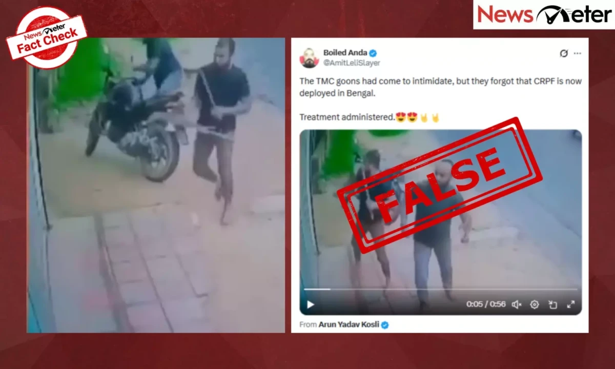 Fact Check: West Bengal polls-CRPF beat TMC goons? No, video from ...