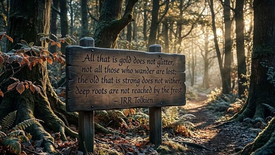 Quote of the Day by JRR Tolkien: 'All that is gold does not glitter ...